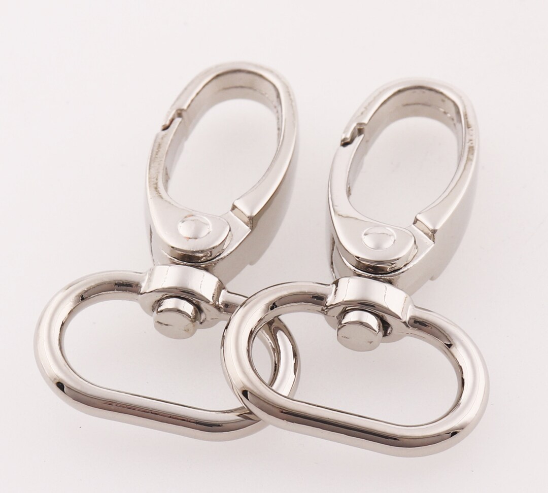 Silver Swivel Hook Push Gate Clip Trigger Snap Clasp Purse Hardware for ...