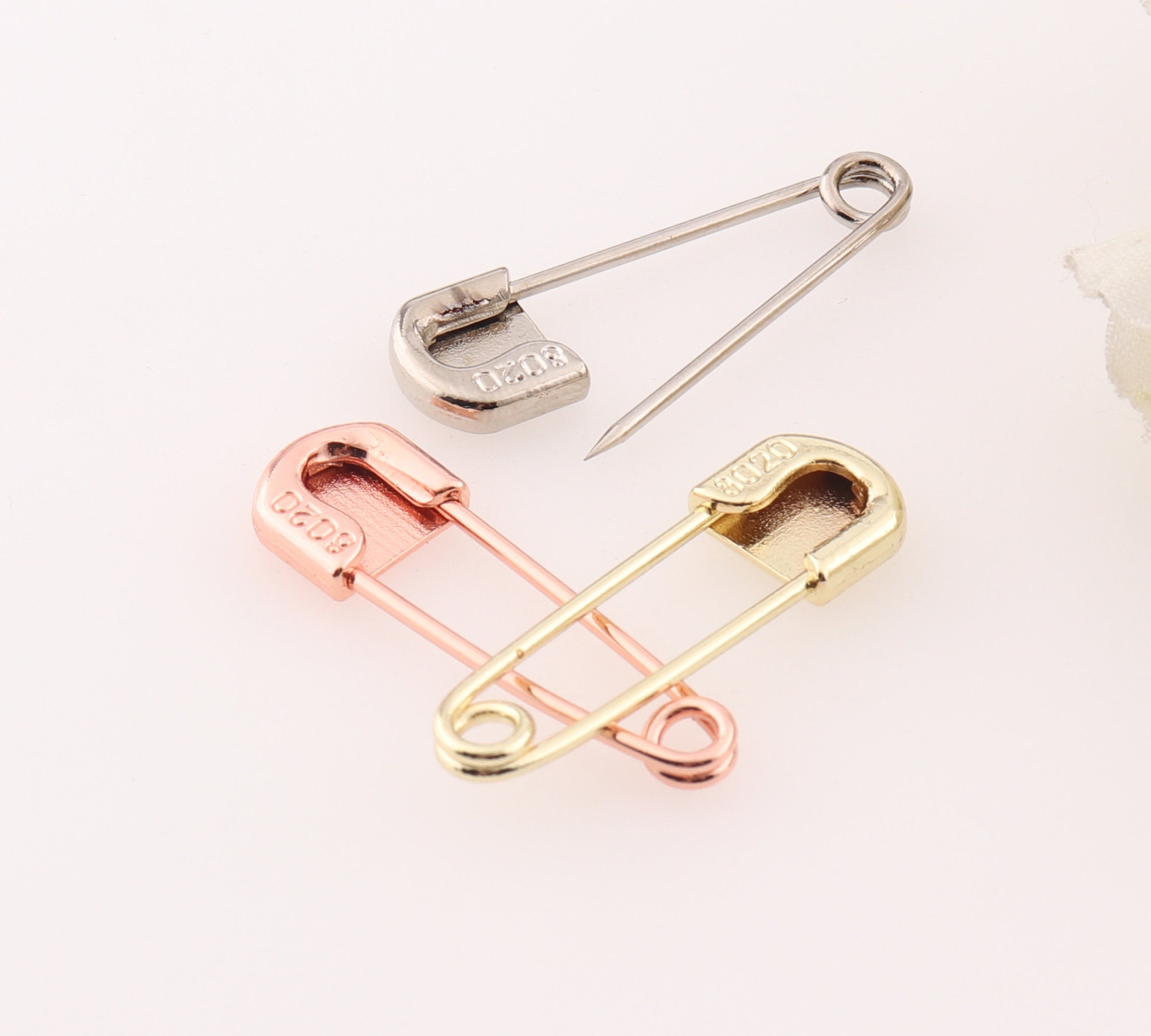 Safety Pin Charm Tag Label Pins for Clothing Earring Finding | Etsy