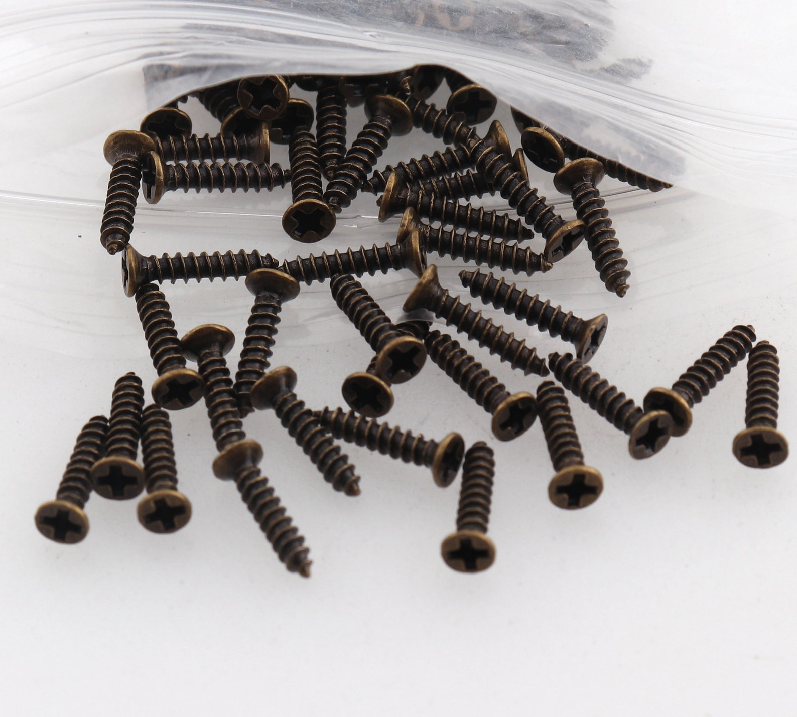 Antique Bronze Mini Tiny Machine Screw,hand Forged Hammered Decorative ...