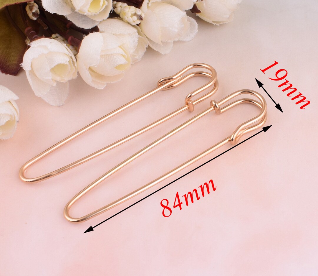 84×19mm Safety Pin Huge Safety Pin Big Safety Pins Brooch Pin Gold ...
