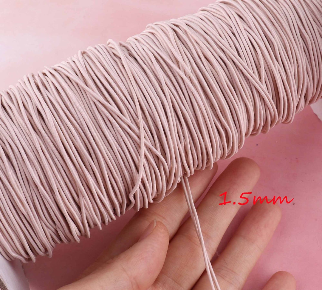Elastic Cord Light Blush Pink Nylon Elastic Bands High Quality Elastic ...