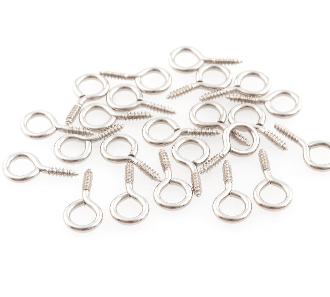 Silver Eye Pin Connectors Eye Bail Screws Drywall Screws Wood Screws ...