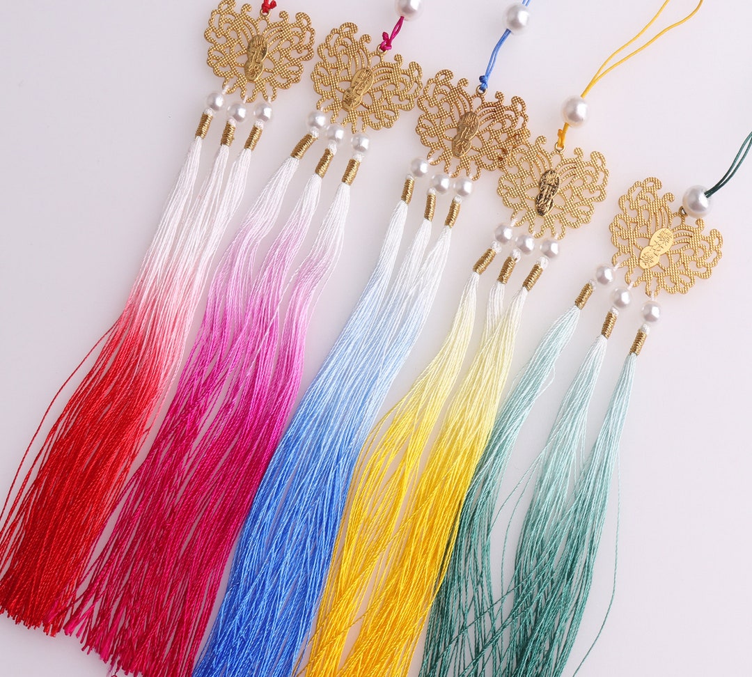 1 Set Colored Chinese Style Pendant,silk Pendant,long Pendant ,jewelry ...