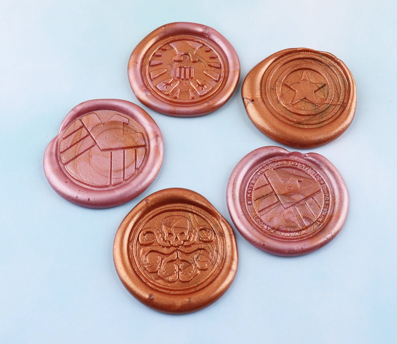 Captain America Avengers wax seal stamp custom made wax seal | Etsy