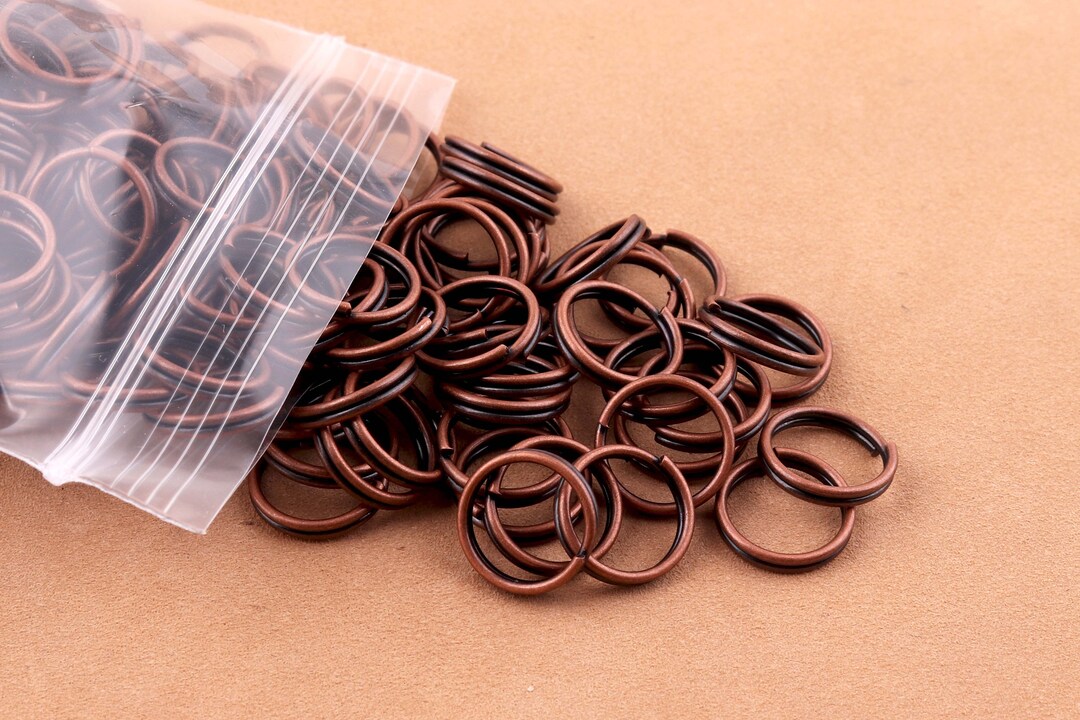 10mm Metal Copper Split Rings O Ring Key Split Rings Bulk Split Rings ...