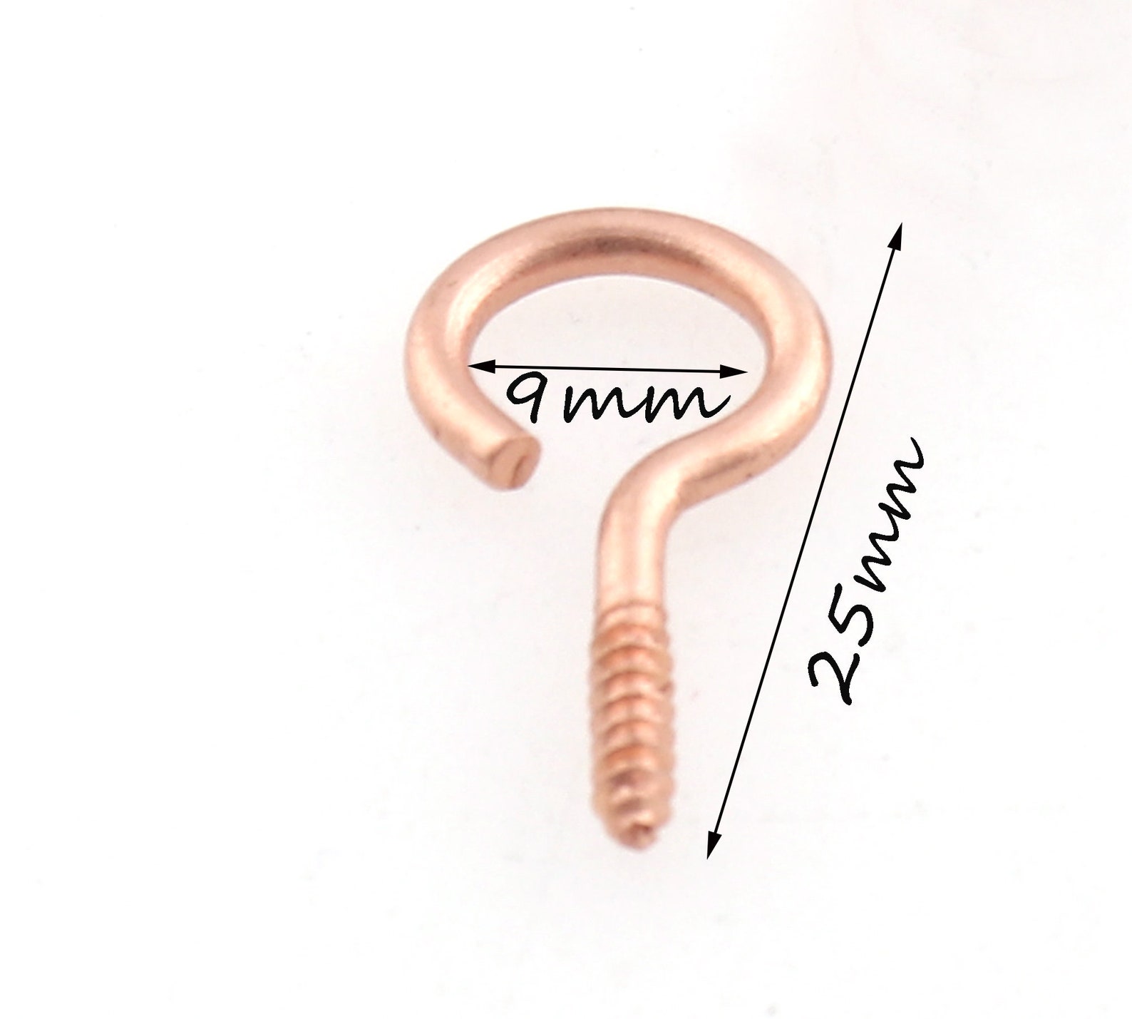 Rose Gold Eye Pin Connectors Eye Hook Screw Screw Eye Bails | Etsy