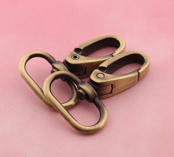 Brushed Brass Swivel Clasp Metal Trigger Snap Hooks High - Etsy