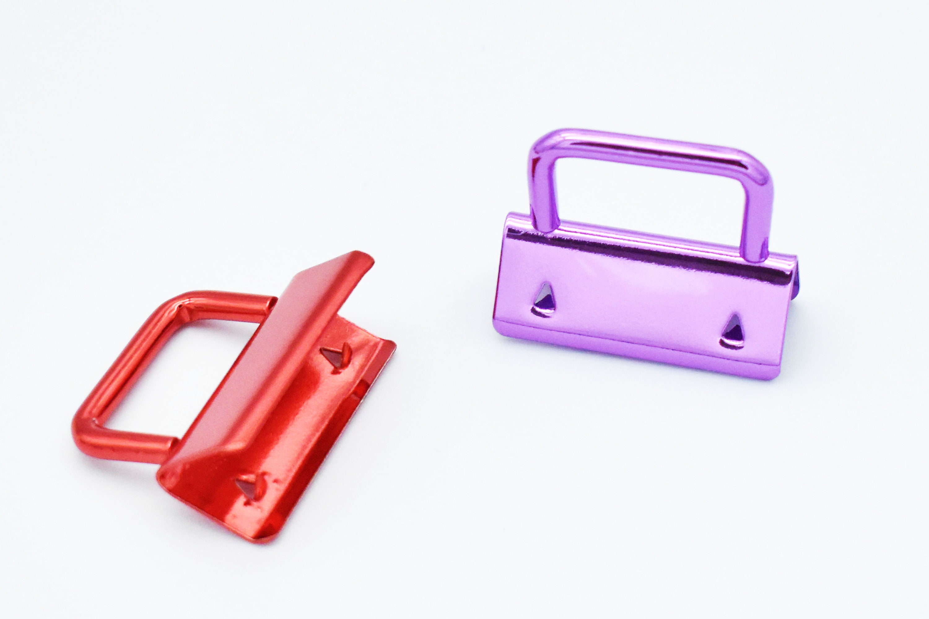 End Clips, Strap Tail End Clips 1.25''/1''/0.8'' Red Purple Rainbow ...