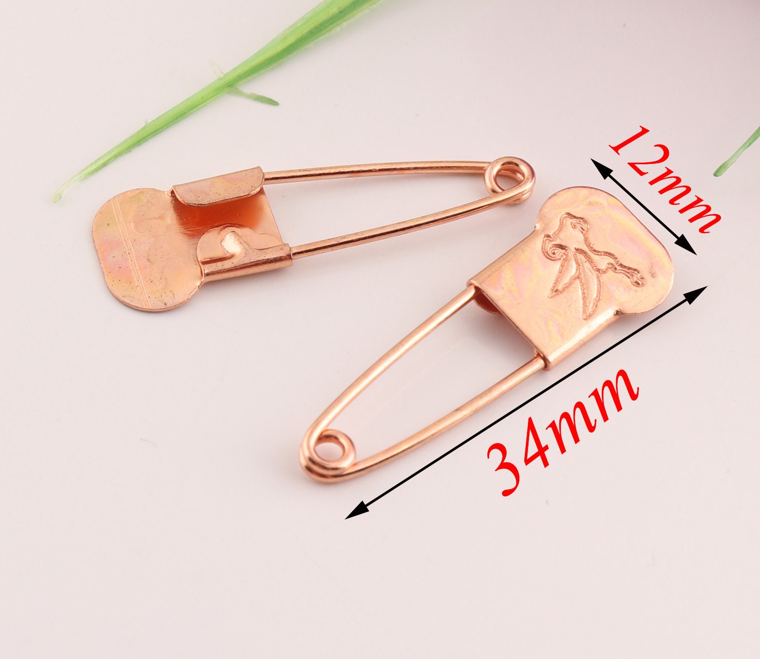 Rose gold safety pin sweater pin bulk safety pins safety pin | Etsy