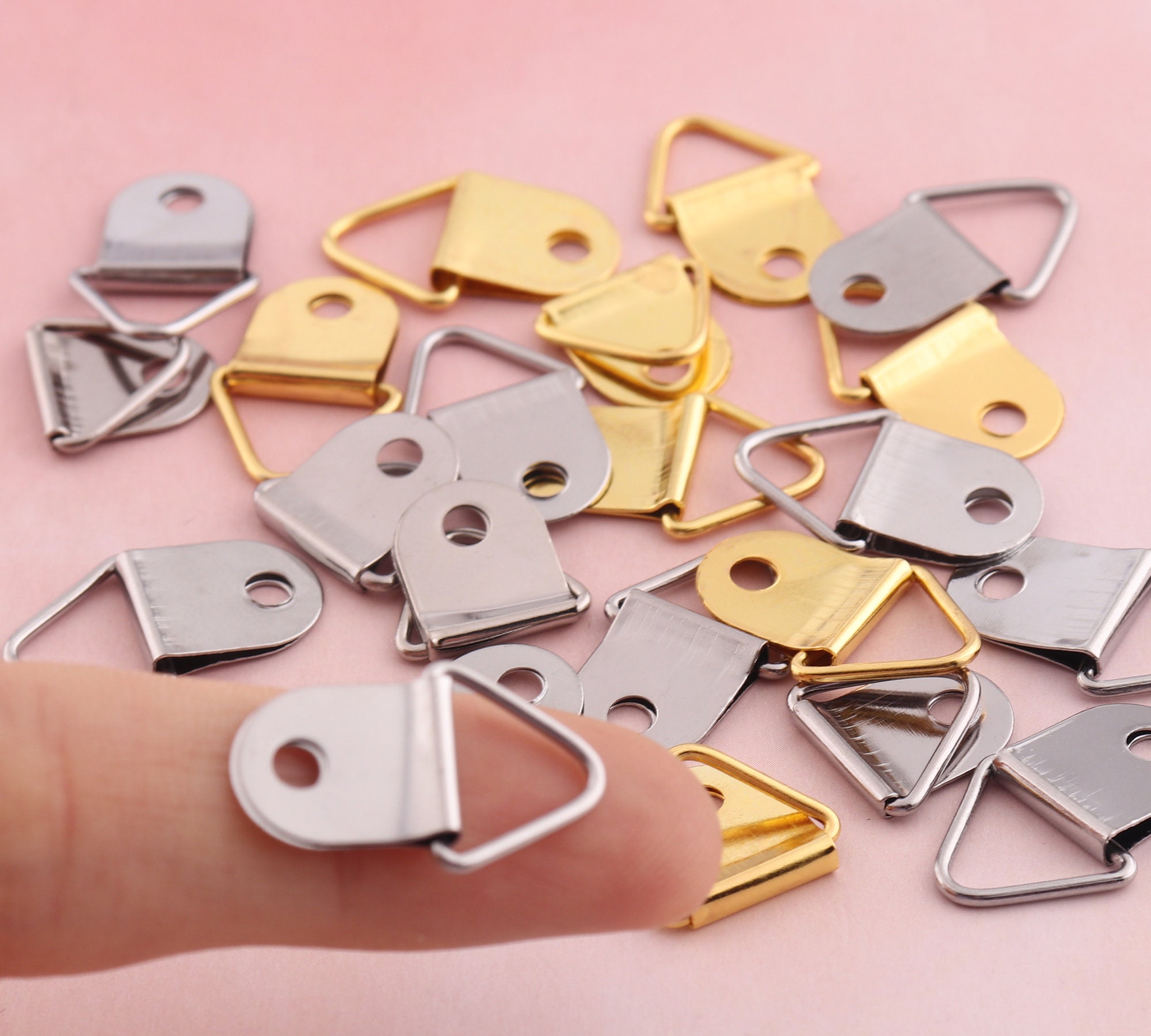 Silver Picture Hangers Hook Gold Small Hanger CLASP Paint | Etsy