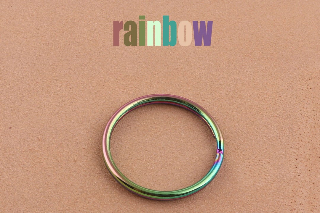 100pcs 25mm Round Split Rings - 1inch Split Ring for Key Ring and Key ...