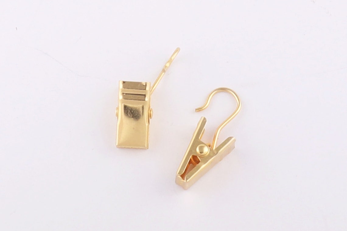 17mm Gold Metal Curtain Clip 30pcs Alligator Clips Suspender - Etsy