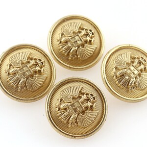 20mm Gold Metal Round Button Wing Button Coat Button for Woman Suits ...