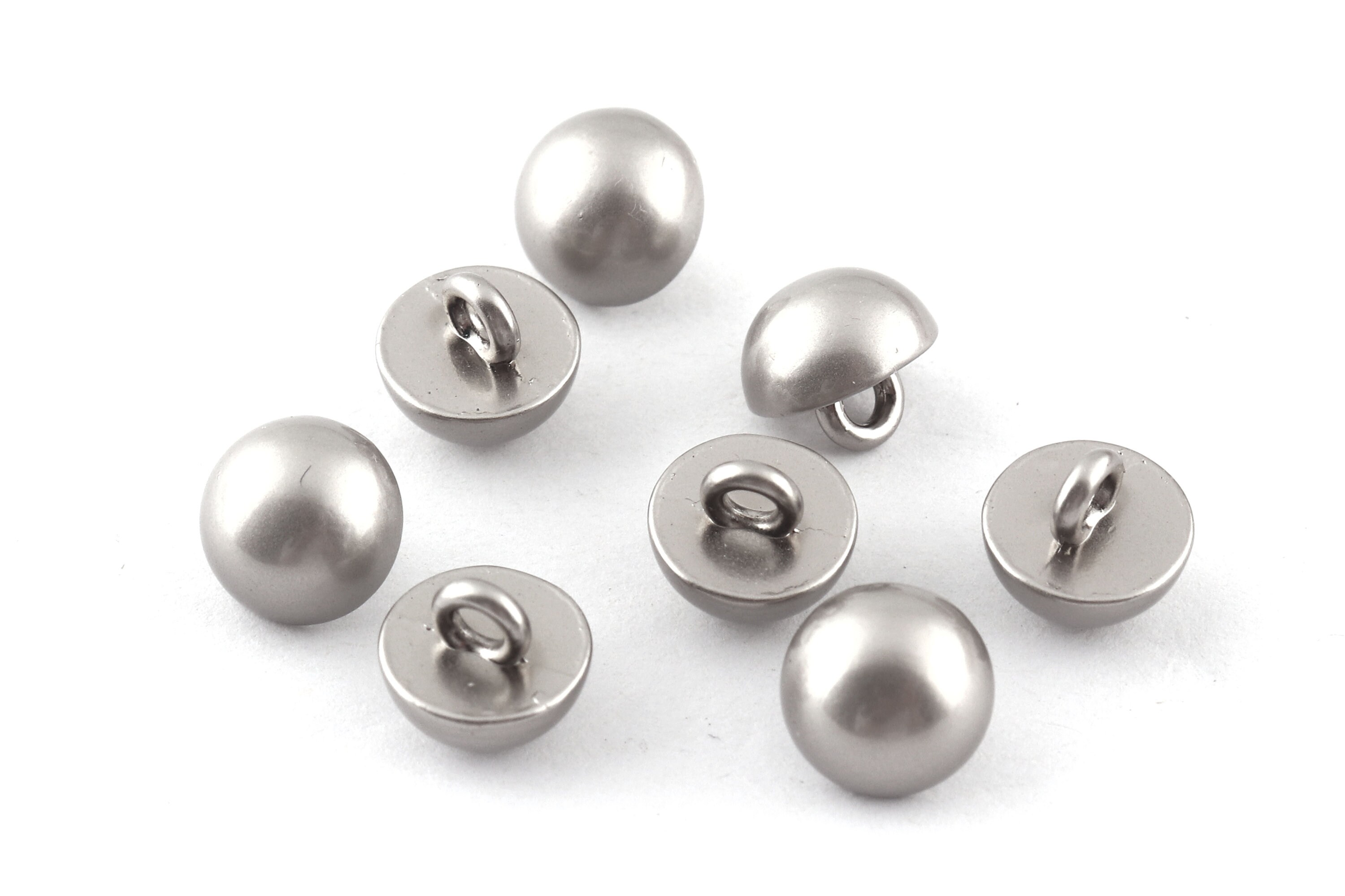 9mm Silver Round Button Coat Button Ladies Men Sewing - Etsy UK
