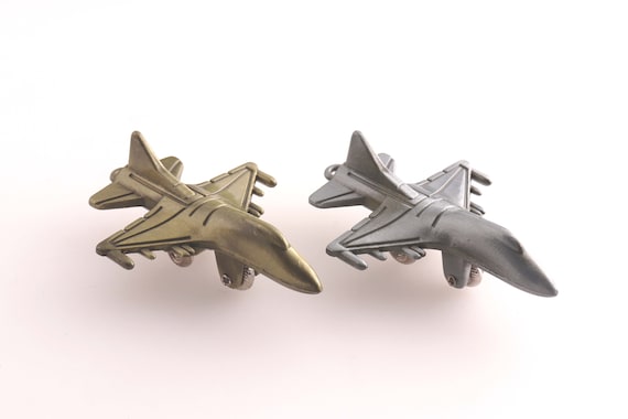 Mini Bronze Airplane Model Zinc Alloy Silver 3D Airplane | Etsy