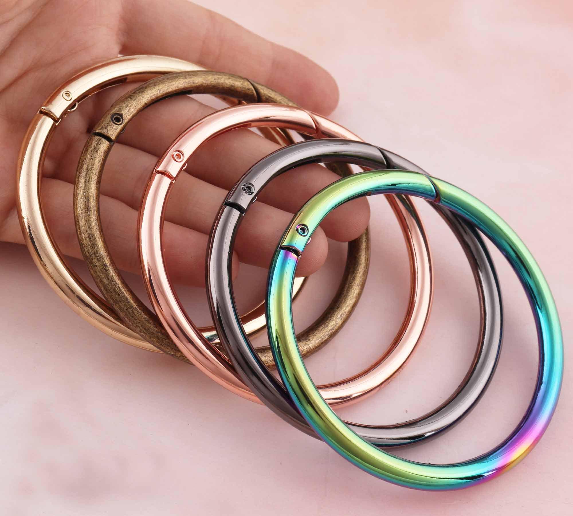 Large Spring O Ring Buckles Clips Carabiner Metal O Rings Spring Ring ...