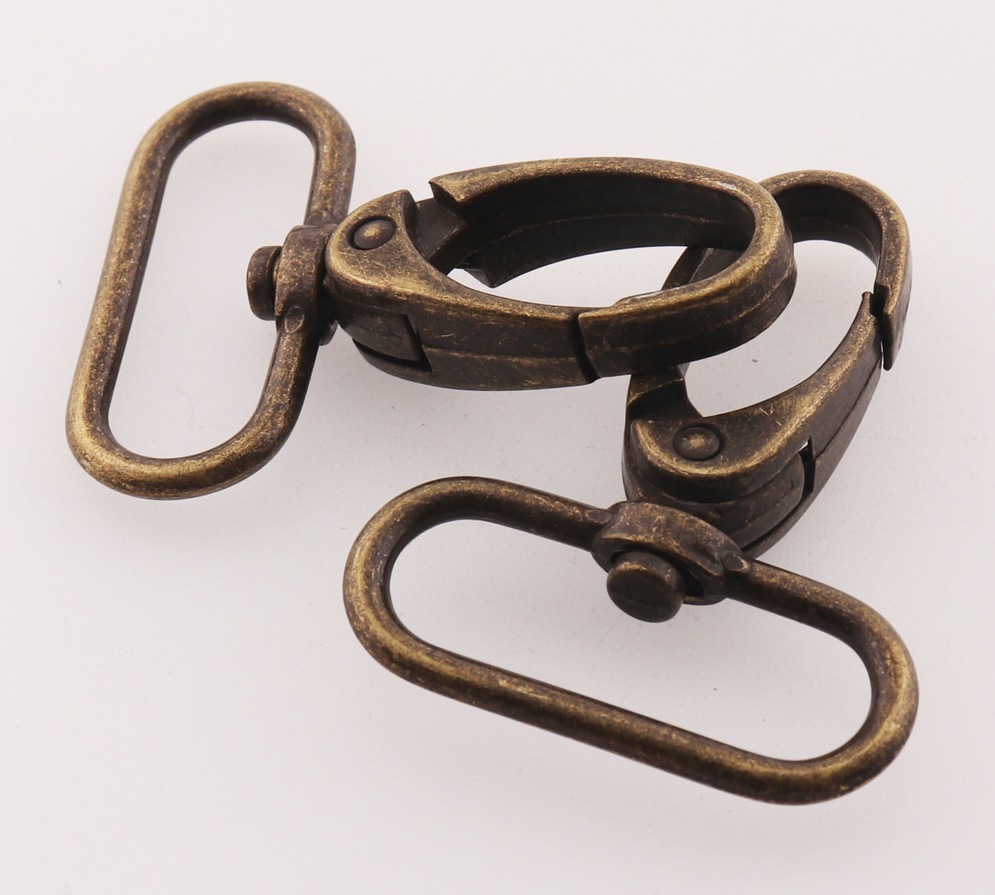 Antique Bronze Swivel Clasp Trigger Snap Hook Push Gate Clip 30mm ...