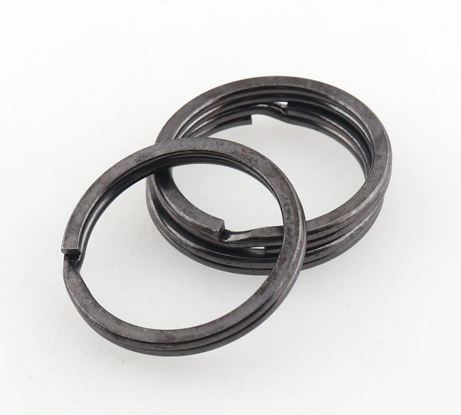 Round Split Key Ring black Split Key rings Large Split Ring | Etsy