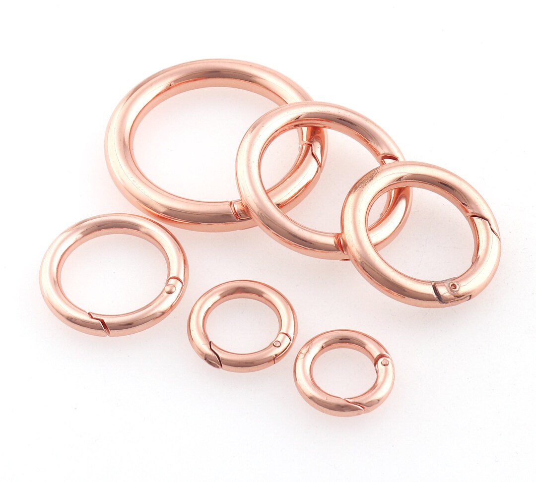Rose Gold Spring O Ring Metal O Rings Spring Ring Clasp Metal Purse ...