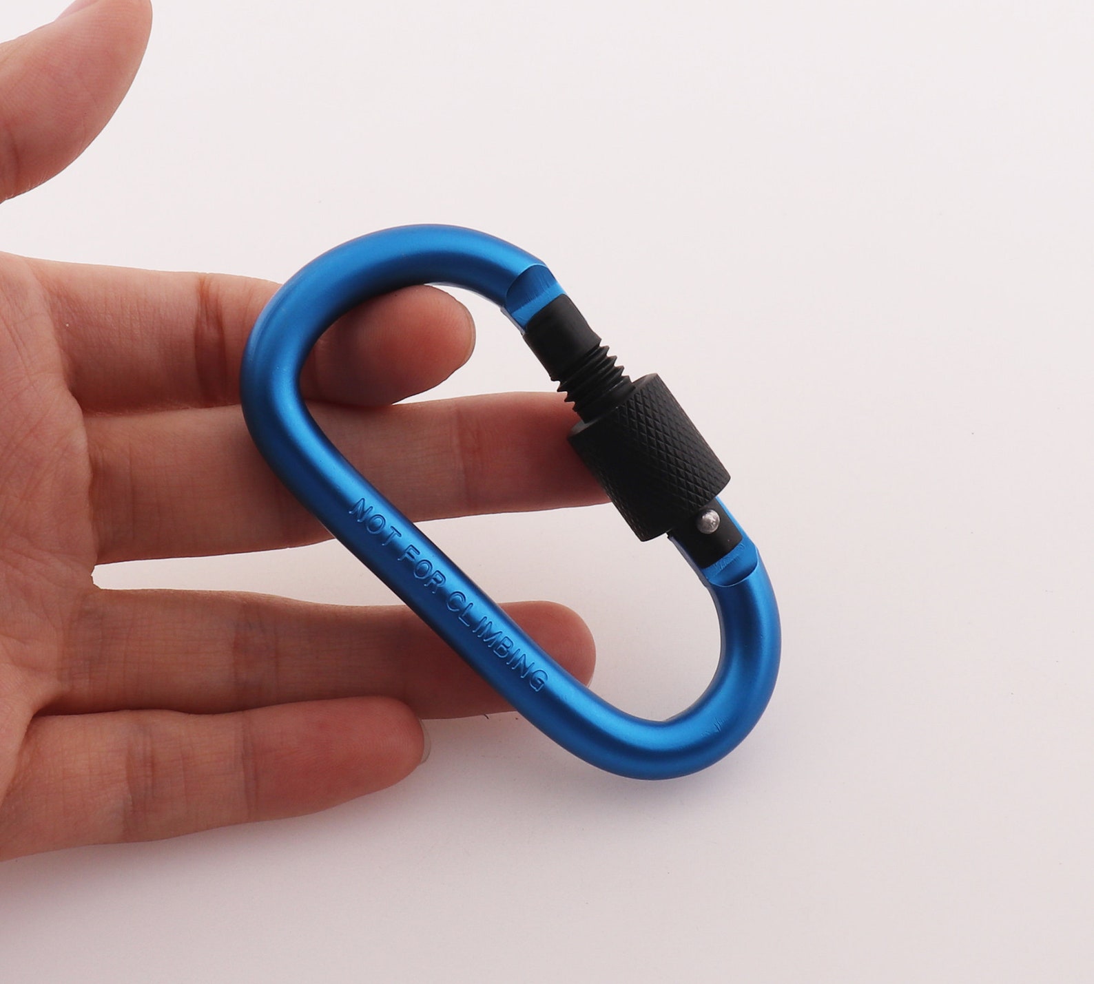 2 Heavy Duty Dark Blue Carabiner Clip Shaped Keychain Key Ring - Etsy
