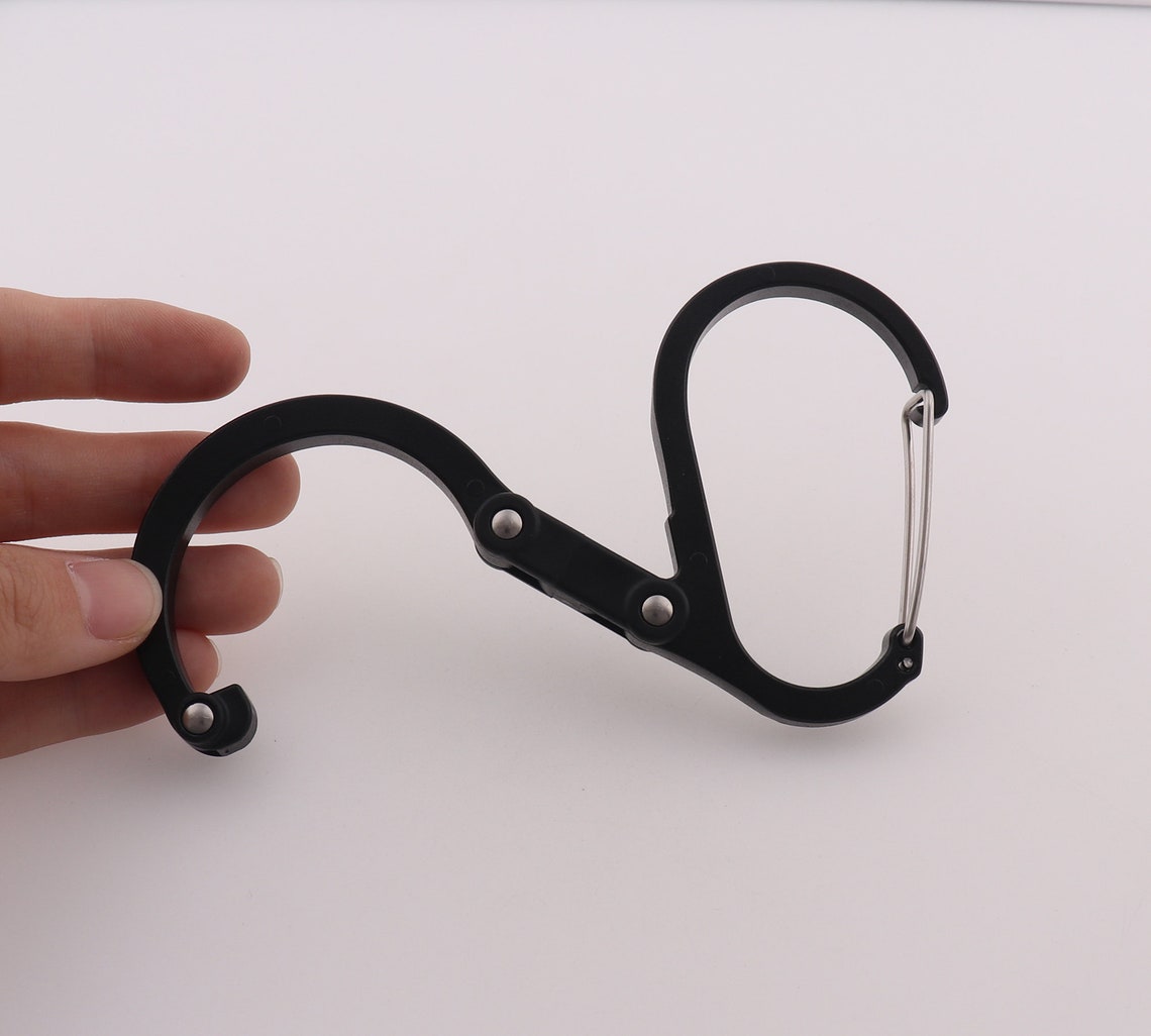 Heavy Duty Carabiner Hook Swivel Rotating Hook Carabiner Black | Etsy