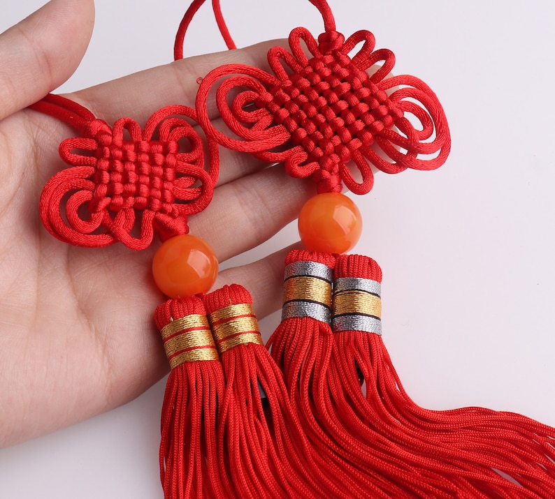 Large Red Chinese Knot Chinese Style Tassel Silk Tassel Home - Etsy