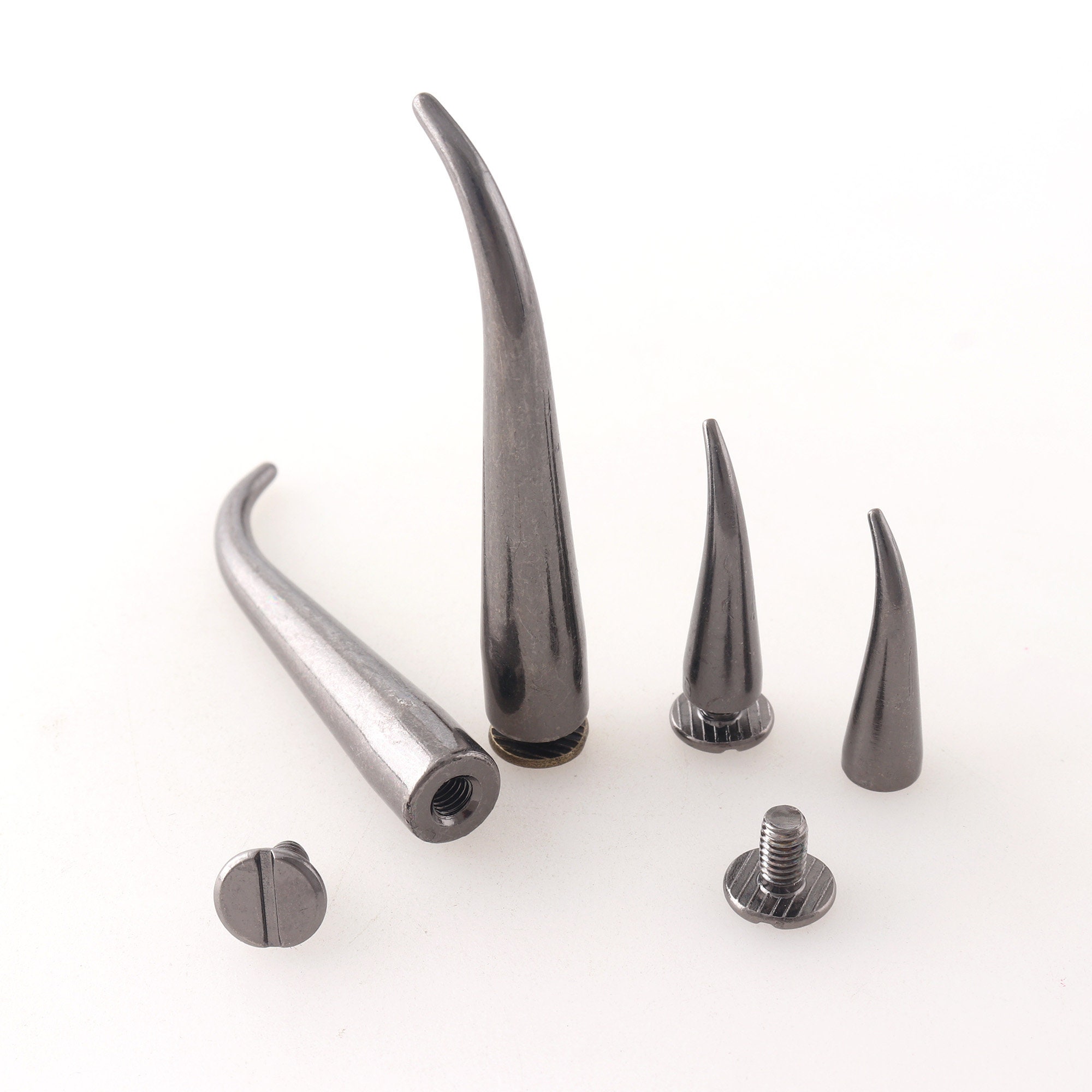 5 Full Sets Punk Spikes Cone Spike Stud Leather Crafts Screw - Etsy