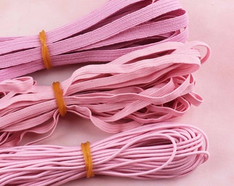 Pink Elastic Cord, 2.5mm Pink Elastic Cord,stretchy Cord,elastic Rope ...