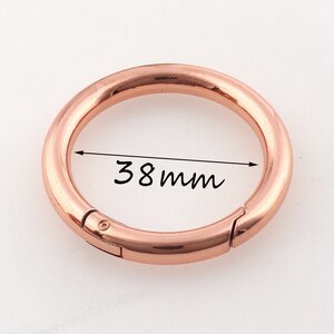 Rose Gold Spring O Ring Spring Gate Ring Gold Silver O-rings Metal O ...
