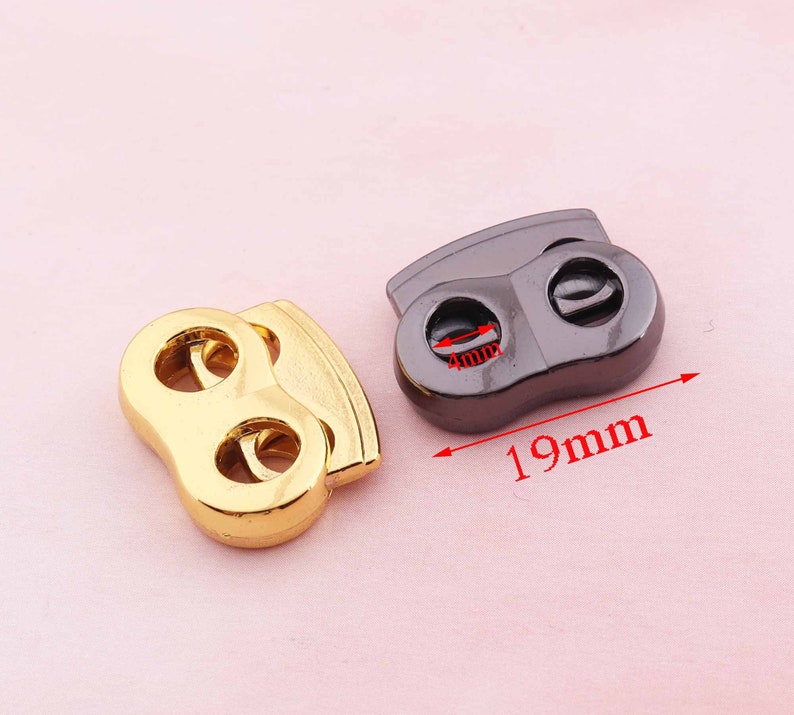 Cord Lock Metal Stopper Cord End Toggle Clip Buckle BLACK Cord - Etsy