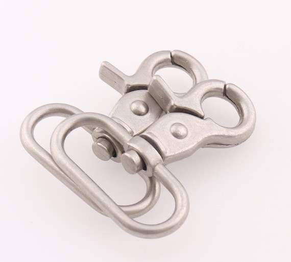 Swivel Clasp Matte Silver Trigger Snap Hook Push Gate Clip - Etsy