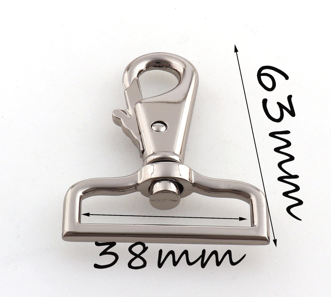 Heavy Duty Swivel Clasp Silver Trigger Snap Hook Push Gate - Etsy