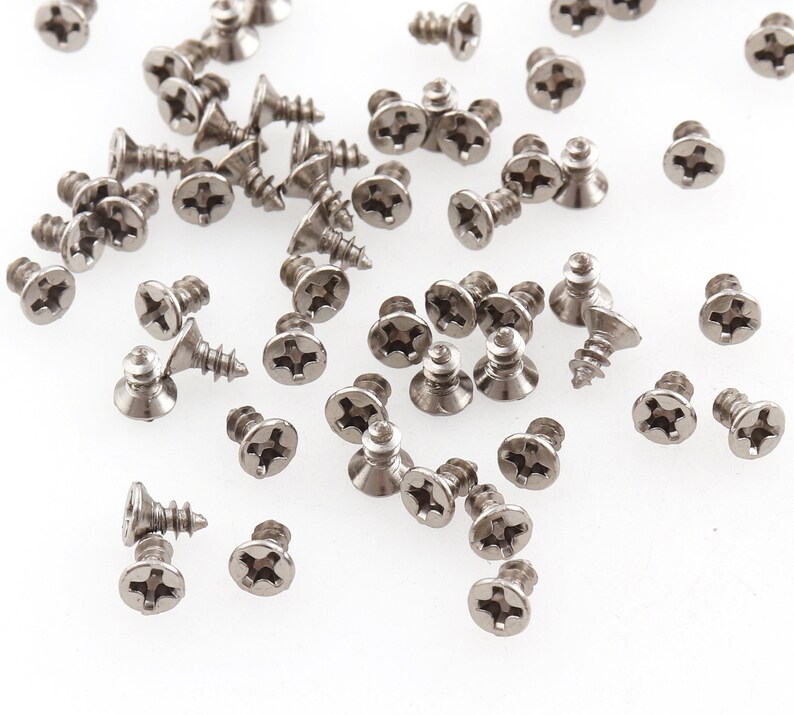 Silver Flat Head Screws Drywall Screws Wood Screws Miniature - Etsy