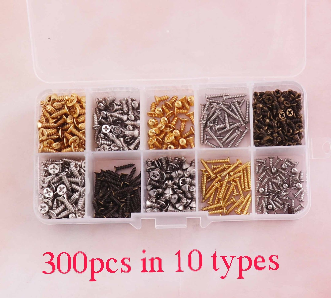 1 Set Screw Assortment Set With Box - Assorted Silver Screws,home ...