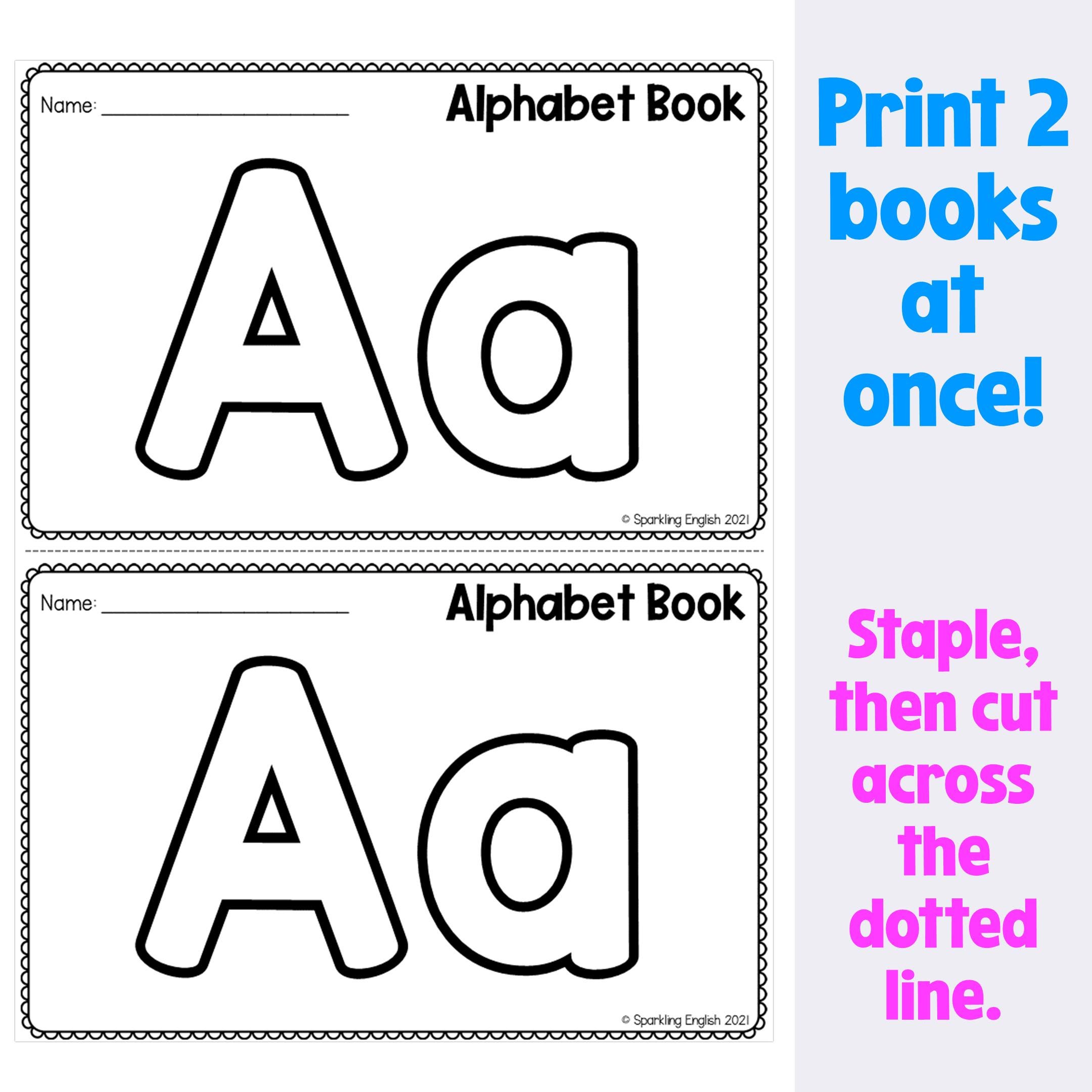 Alphabet Books A-Z | Printable Alphabet Books | Practice the Alphabet ...