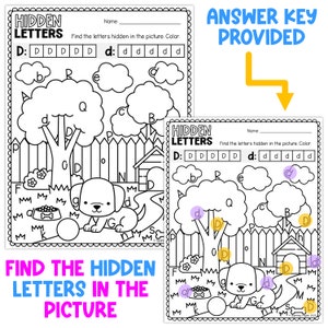 Alphabet Hidden Letters Pictures A to Z - Fun Letter Recognition ...