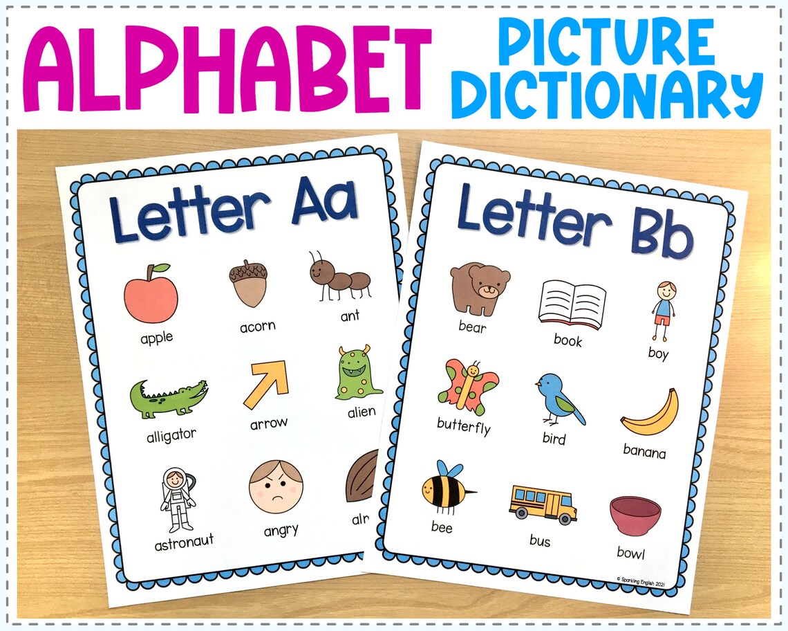 Alphabet Picture Dictionary | Etsy