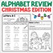 Alphabet Review Worksheets - Christmas Edition Alphabet Phonics ...