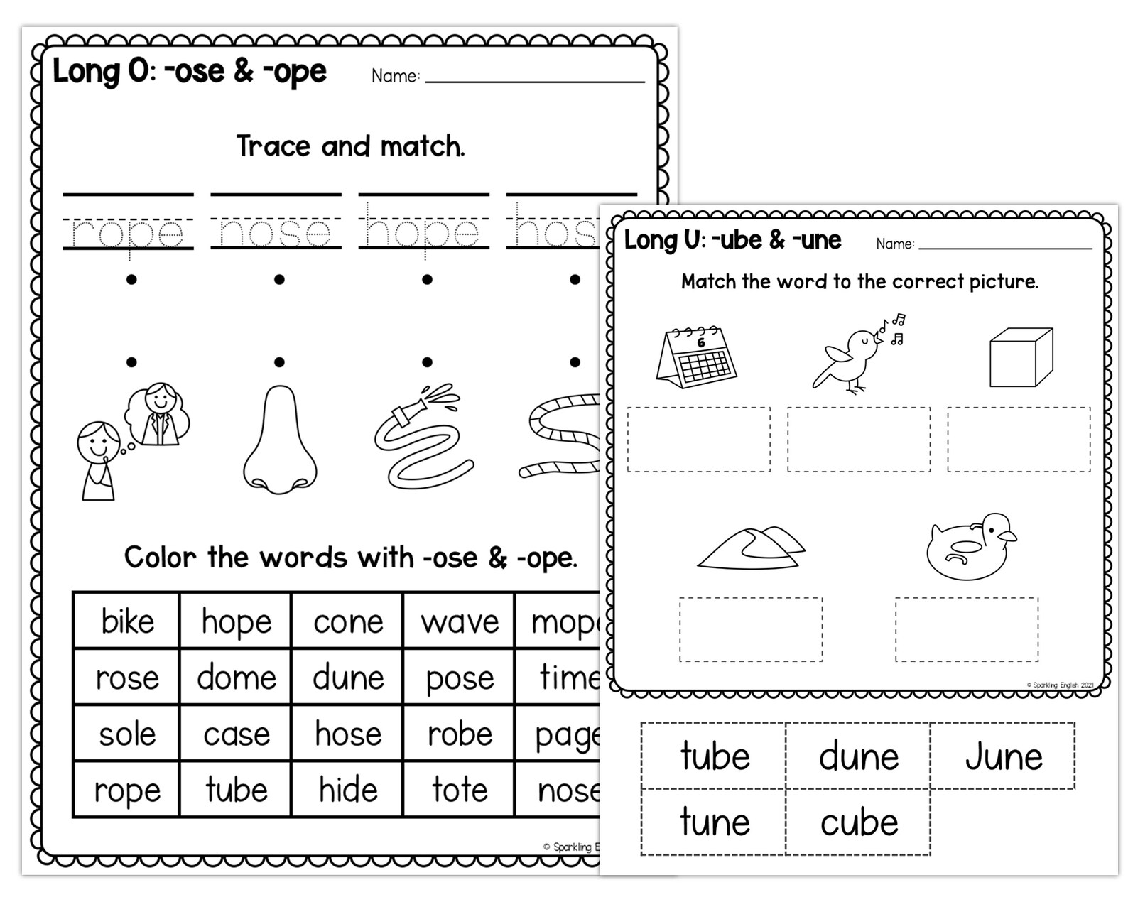 Cvce Word Families BUNDLE Practice and Review Long Vowels - Etsy