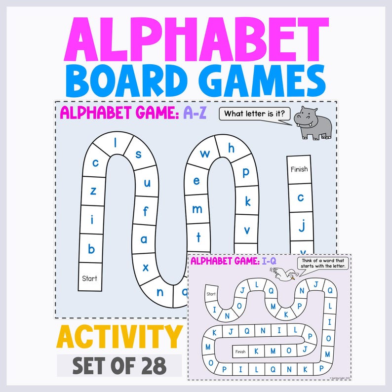 Alphabet Board Games | Printable and Digital Alphabet Activity ...
