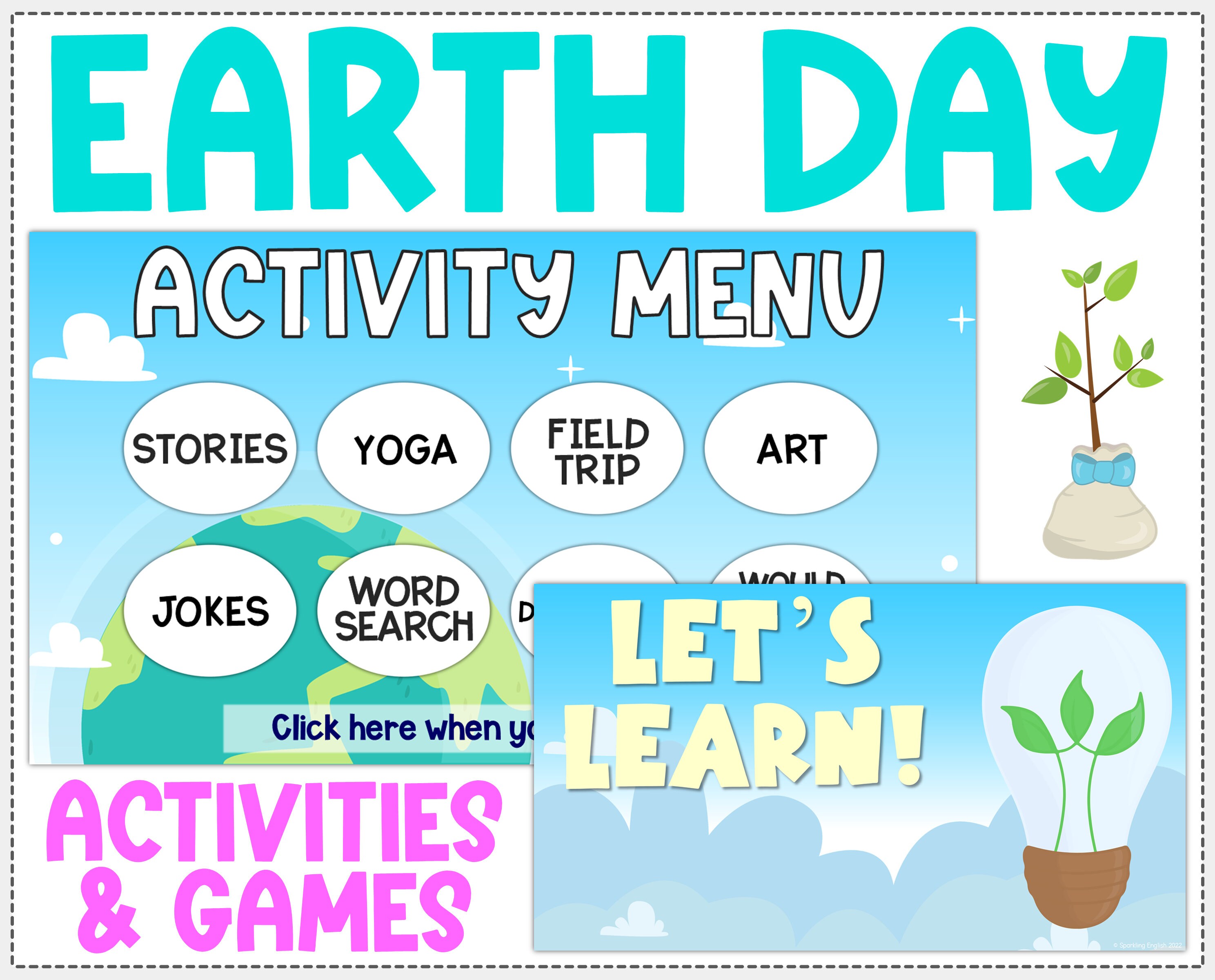Virtual Earth Day Activities Earth Day Party Digital Earth - Etsy