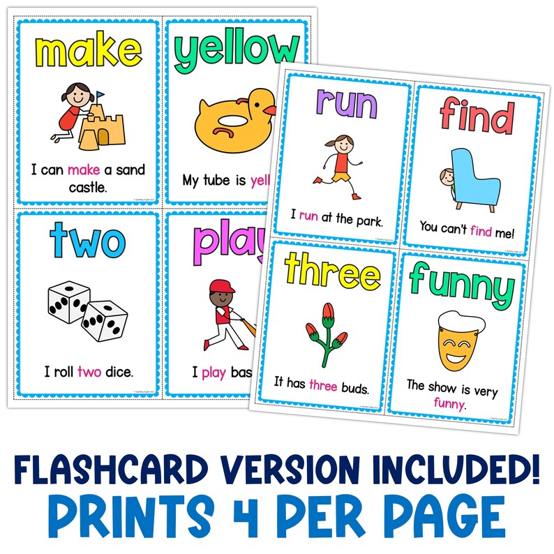 Sight Word Sentence Posters - Pre-primer - Sight Word Sentence ...