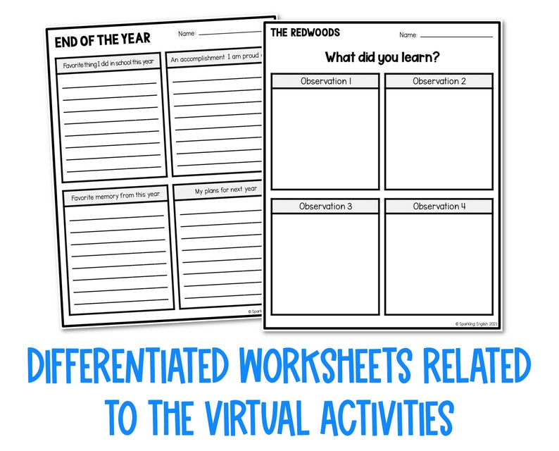 End of the Year Activities Virtual End of the School Year - Etsy