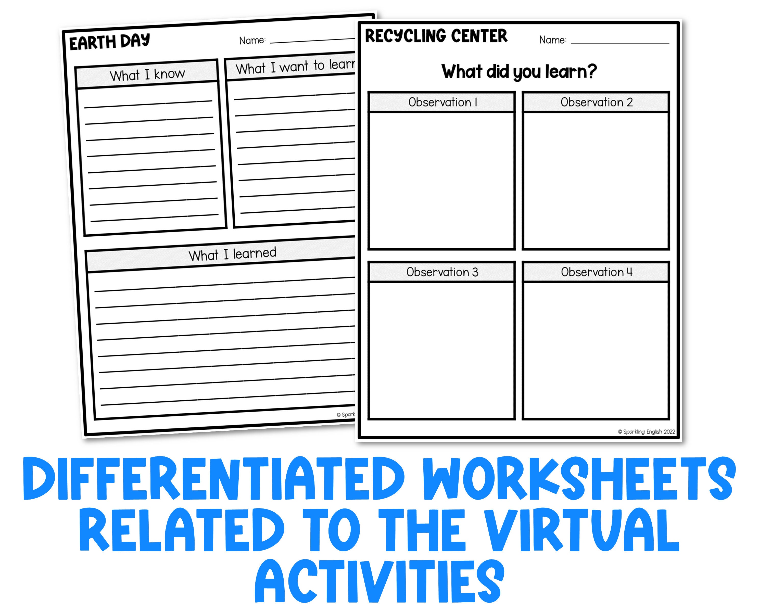 Virtual Earth Day Activities Earth Day Party Digital Earth - Etsy