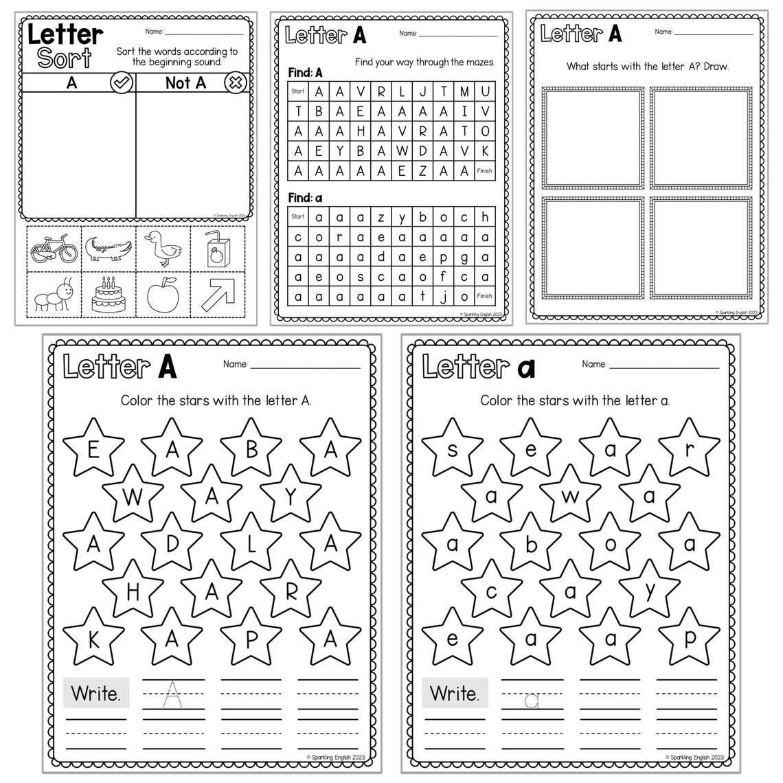 Letter of the Week A to Z | Alphabet Activities for Preschool ...