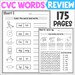 CVC Words Review Bundle | CVC Word Families Phonics Worksheets ...