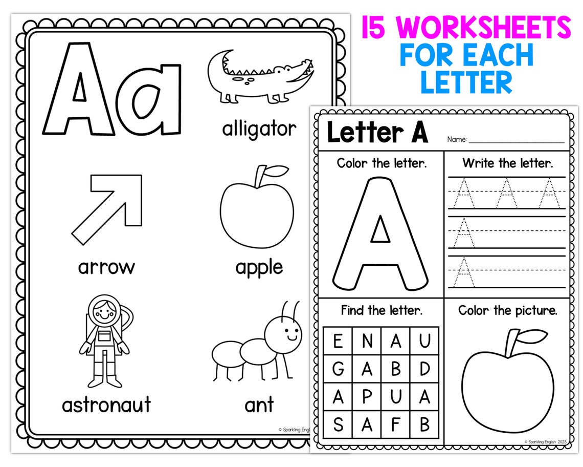 Letter of the Week A to Z Alphabet Curriculum for Preschool - Etsy