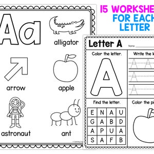 Letter of the Week A to Z Alphabet Curriculum for Preschool - Etsy