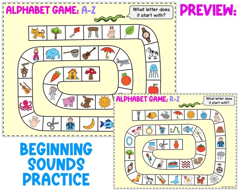 Alphabet Board Games | Printable and Digital Alphabet Activity ...