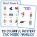 CVC Words Posters - Phonics Book or Bulletin Board - CVC Words ...